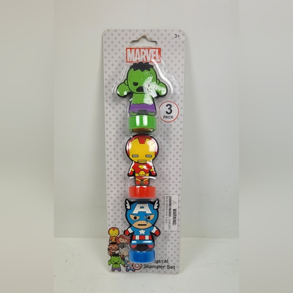 Marvel | Toys | Marvel Superhero Stamper Set Green Red Blue | Poshmark